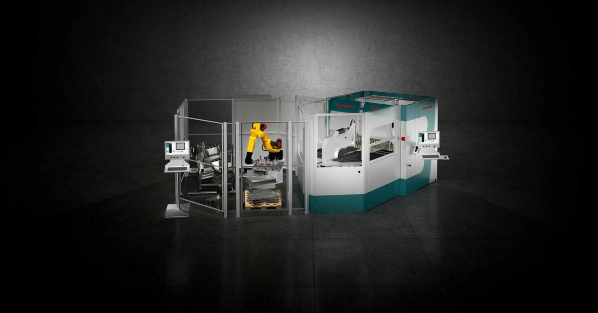Piegatura lamiera, Pannellatrice con robot | P-Robot Salvagnini